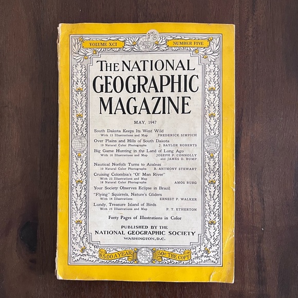 National Geographic | Accents | Vintage National Geographic Magazine ...